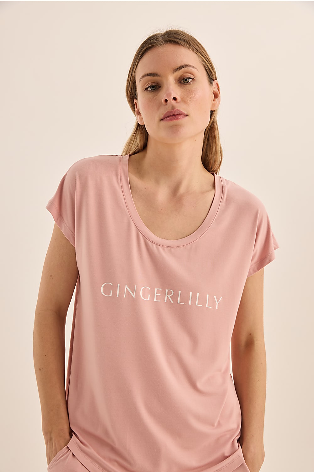 Gingerlilly Sleepwear | Elara Pink Bamboo Pyjama Set