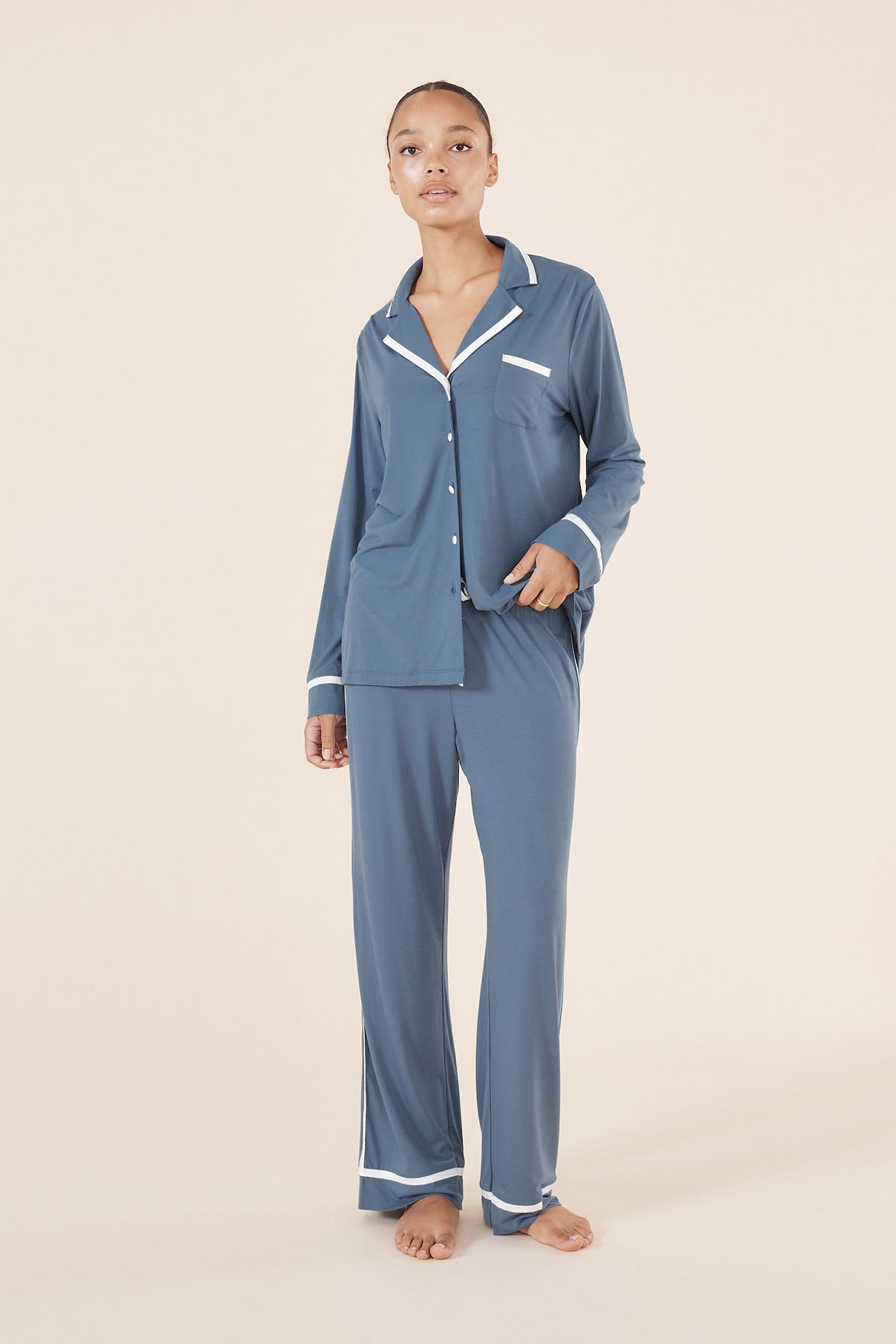 100% Bamboo Blue Pyjamas | Soft Pyjamas by Gingerlilly – Gingerlilly ...